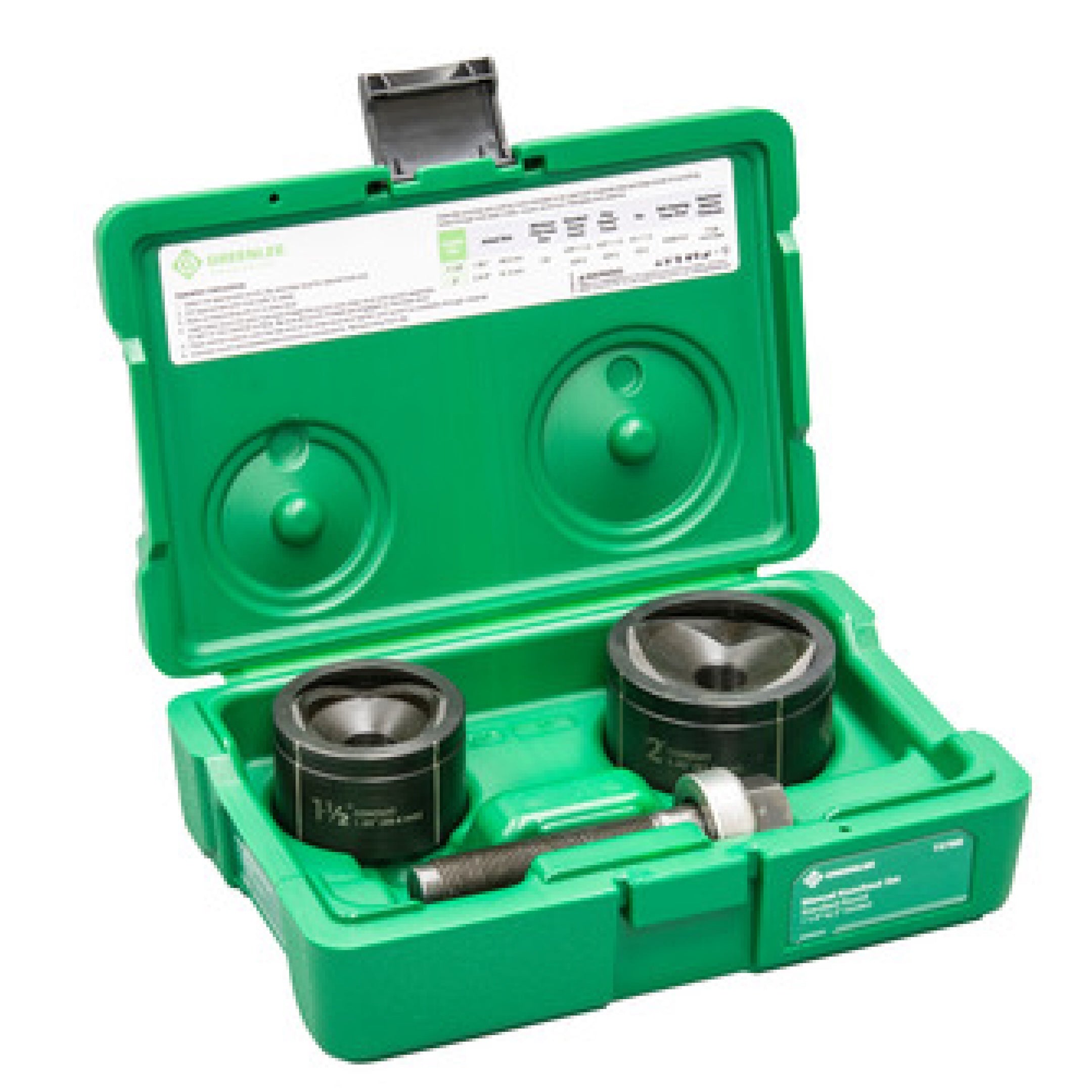 Greenlee 737BB Standard Round 1-1/2" - 2" Manual Knockout Set